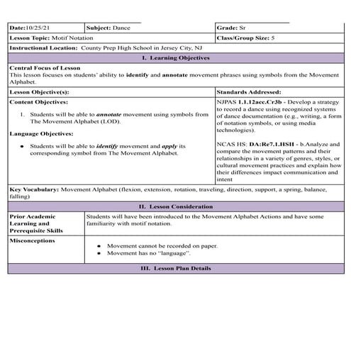 Spinal Mobility Lesson | PDF