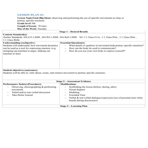 SEL Lesson Plans | PDF