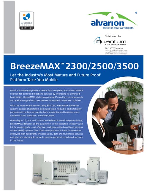 Alvarion BreezeMAX (quantumwimax.com) | PDF