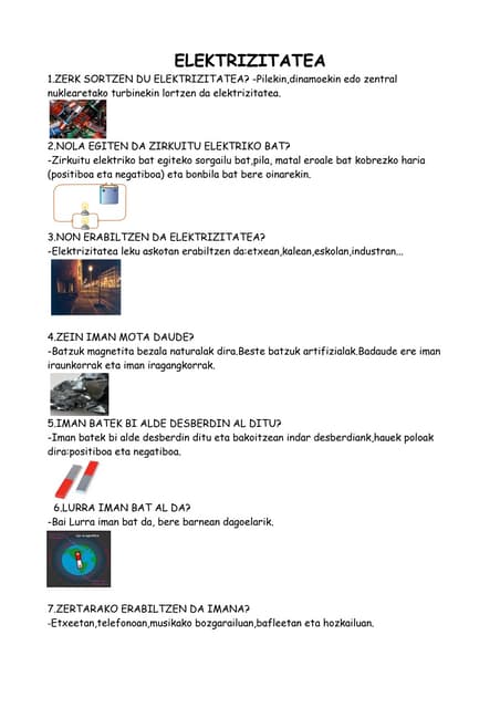 Elektrizitatea eta magnetismoa | ODP