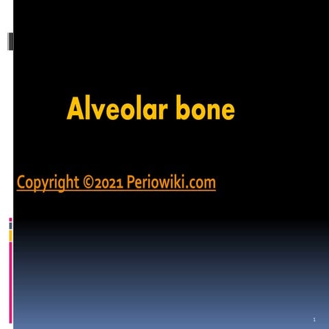 Alveolar bone | PPTX