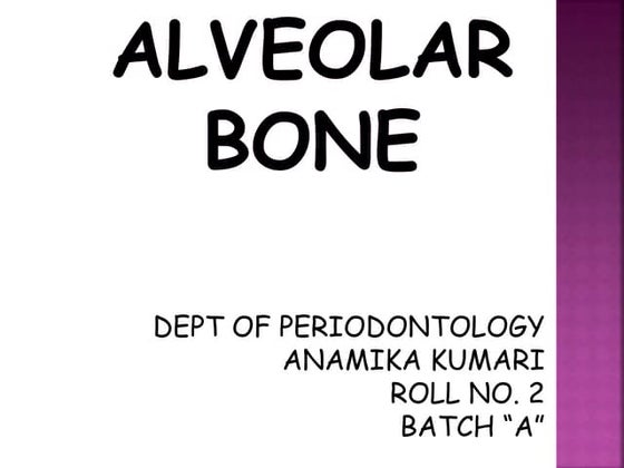 Handout of Alveolar bone Histology | PDF
