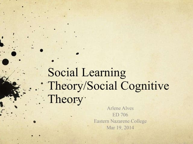 Albert bandura and social learning theory | PPTX