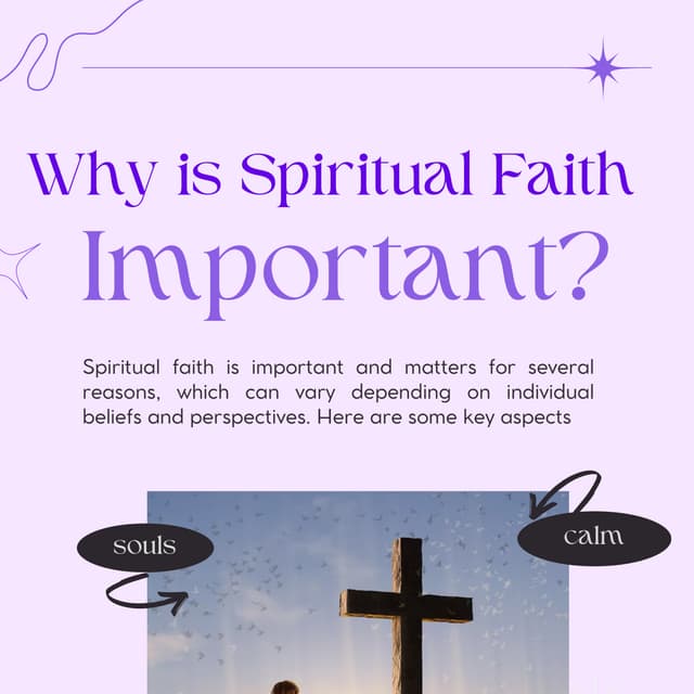 Why is Spiritual Faith Important And Matter ? | PDF