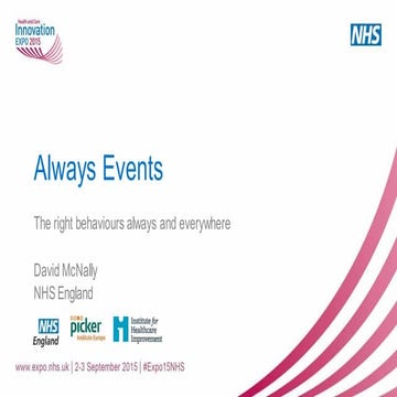 Always Events - the right behavious, pop up uni, 2pm, 3 september 2015 ...