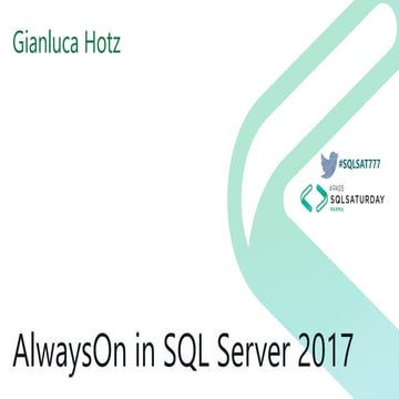 Alwayson in sqlserver2017 | PDF