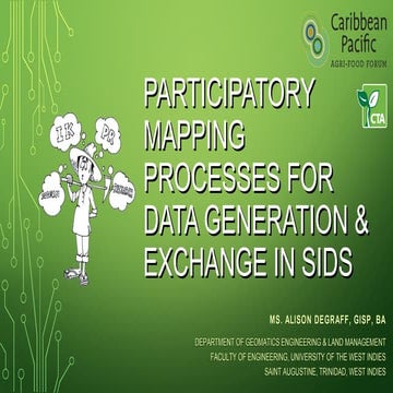 Participatory mapping processes for data generation and exchange in ...
