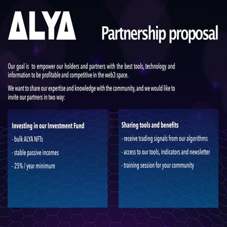 Alya Long Term Partnership Proposal | PPT