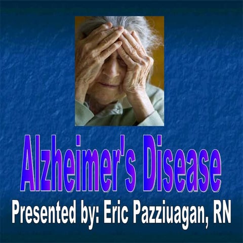 Alzheimers disease | PPT