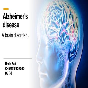 alzhimer disease introduction, treatment and symptoms | PPT