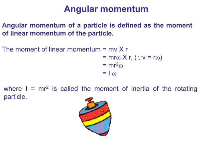 Linear and angular momentum | PPTX