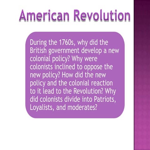 Lesson 5: Revolution in the Colonies | PPTX