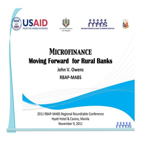 Microfinance -- Moving Forward for Rural Banks | PPT