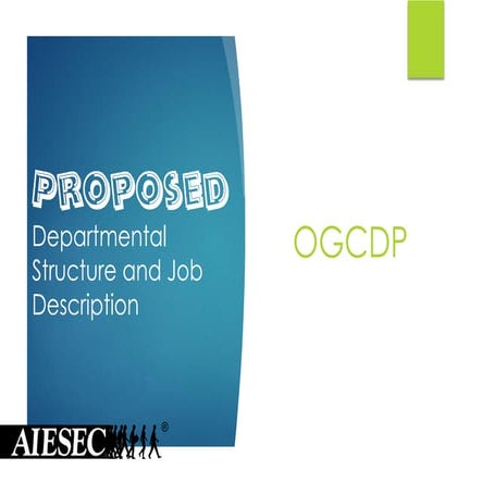 AIESEC Marketing OGX Structures | PPTX