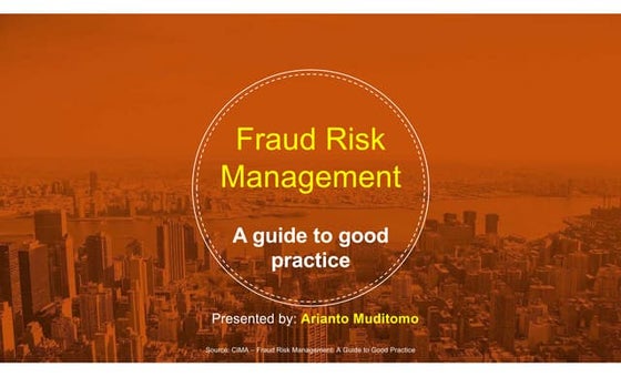 Presentation on fraud prevention, detection & control | PPT