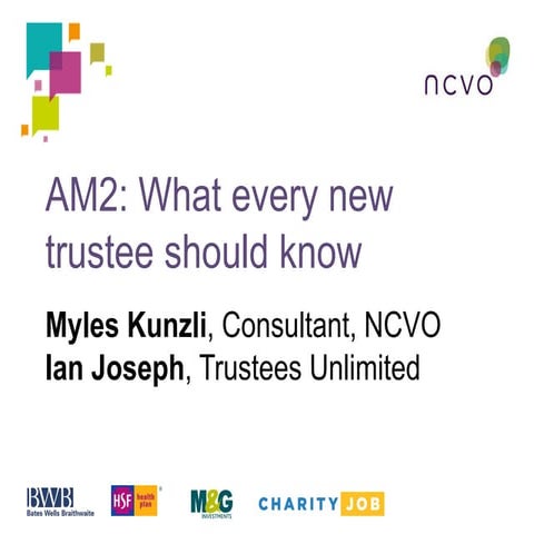 What every new trustee should know | PDF