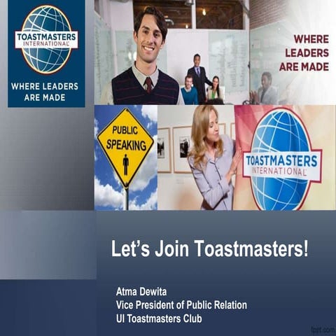 Let's join Toastmasters | PPT