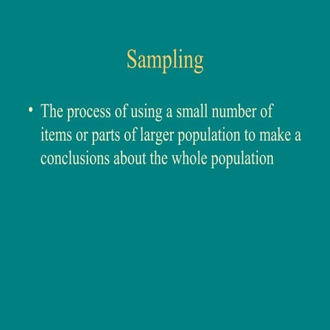 Sampling methods in educational research | PPTX