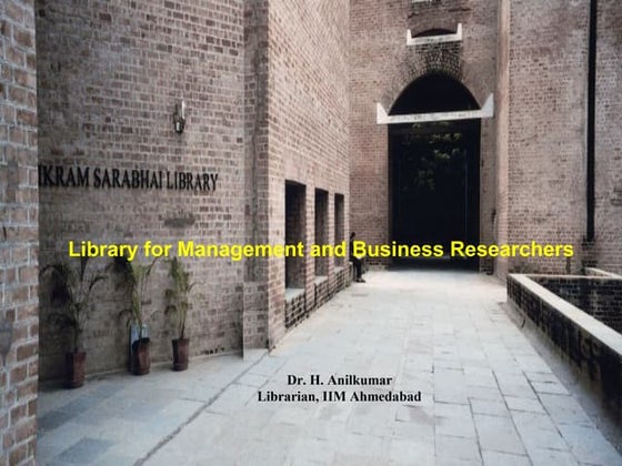 IIM Indore Library at a Glance | PPT