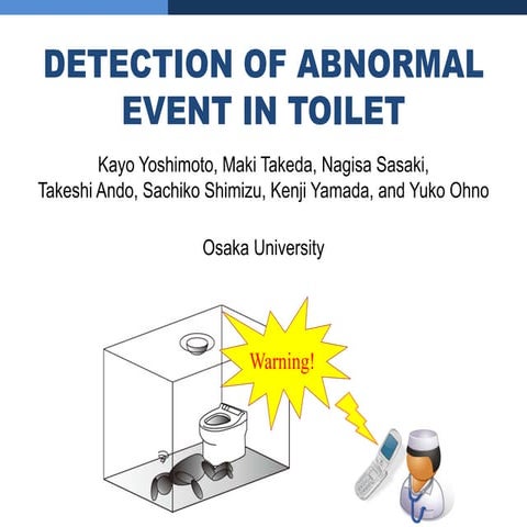 DETECTION OF ABNORMAL EVENT IN TOILET | PDF