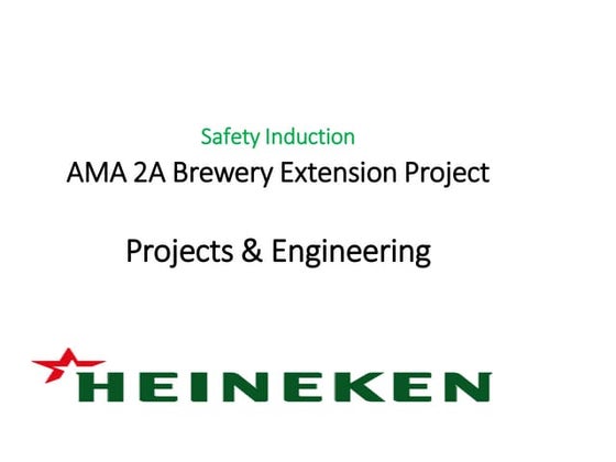 EHS induction Presentation slides | PPT | Civil Engineering Industry | Industries