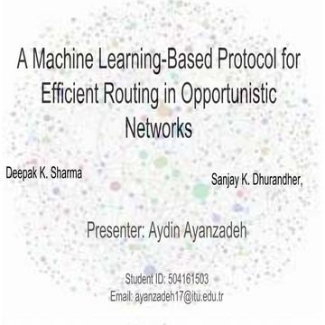 A Machine Learning Based Protocol For Efficient Routing In