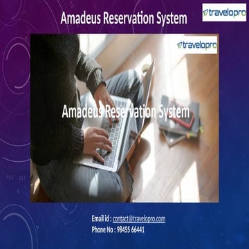Amadeus Reservation System | Amadeus Airline Reservation System | PPT