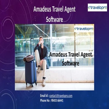Amadeus Travel Agent Software | Amadeus GDS System | PPTX