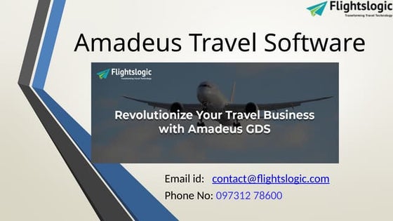 Amadeus System, Amadeus Software, Amadeus GDS System | PPTX