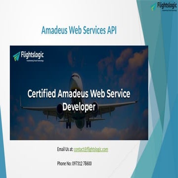 Amadeus Web Services API, Amadeus Web Services | PPTX