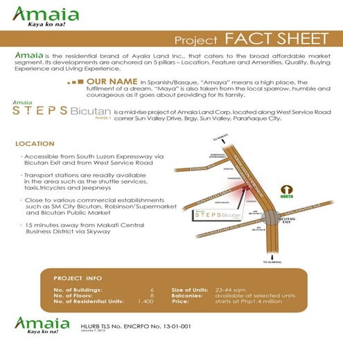Avida Towers Asten Tower 1 fact sheet | PDF