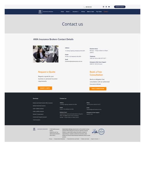 General Advice Disclaimer - AMA Insurance | PDF