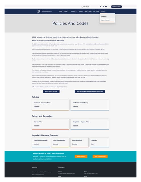 General Advice Disclaimer - AMA Insurance | PDF