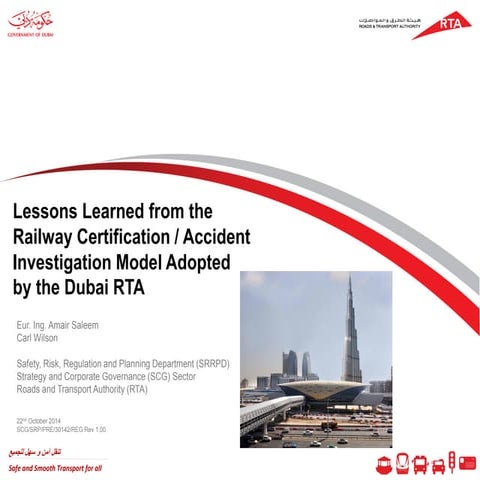 RTA Metro and Railways Certifications | PDF