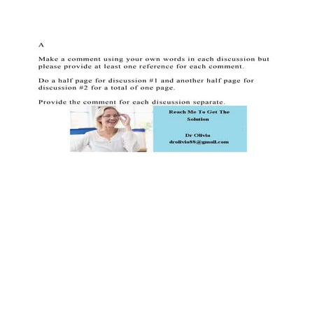 AMake a comment using your own words in each discussion but pl.docx