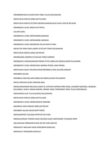 CATATAN TUGASAN HARIAN PPM PPKI - 2017 | PDF