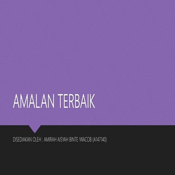 Amalan terbaik | PPT