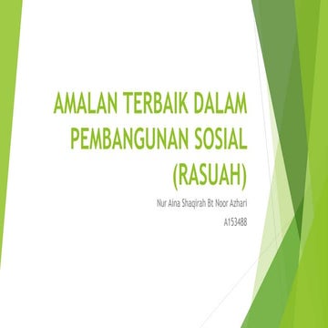 GEJALA RASUAH : MAKSUD, PUNCA, KESAN NEGATIF DAN CARA MENANGANINYA | DOCX