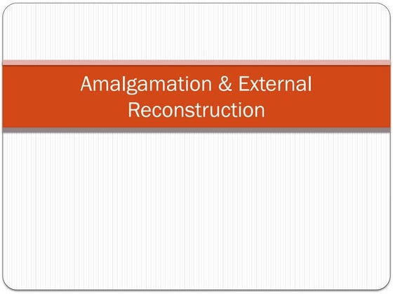 AMALGAMATION POWERPOINT PRESENTATION SLIDE | PPTX