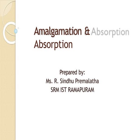 AS 14 - Accounting for Amalgamation | PPTX