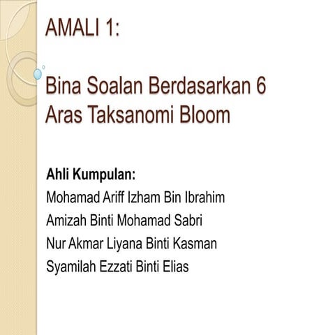 Amali 1 (1) | PPT