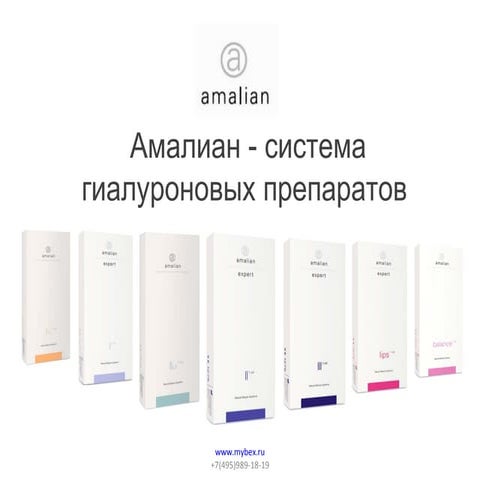 Система гиалуроновых препаратов из Германии Amalian | PPT