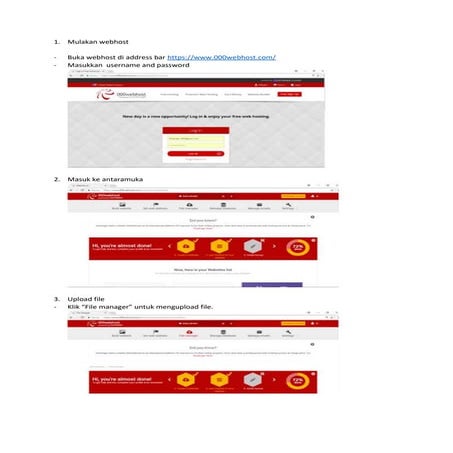 Amali Webhost - Assignment Ecommerce Installation for free hosting | DOCX