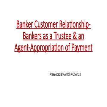 Banker customer relationship banking | PDF