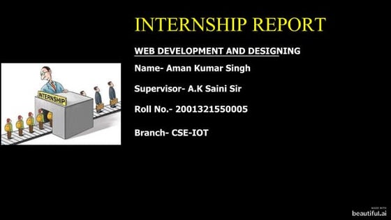 Report on web development | PDF | Web Design and HTML | Internet
