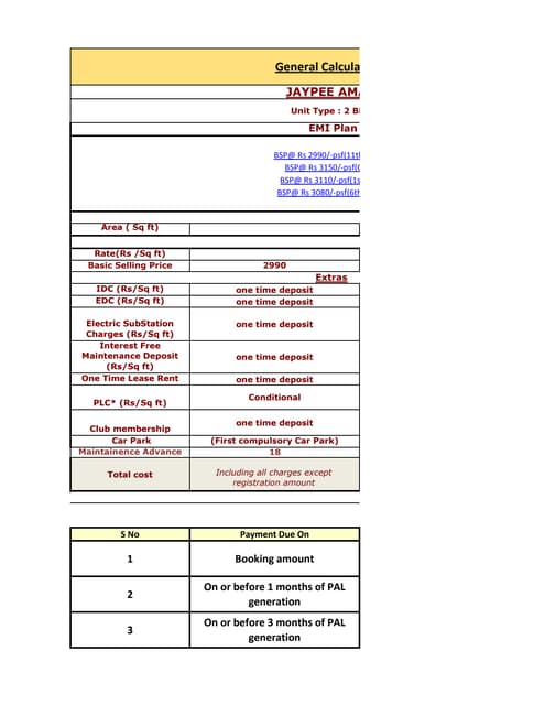 2 bhk sky garden price list | PDF