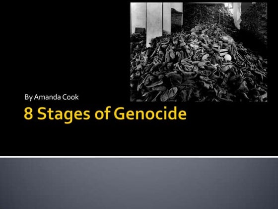 Social 20: The 8 stages of the cambodian genocide | PPTX