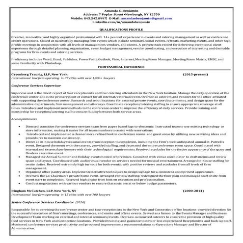 Administrative Resume | DOCX