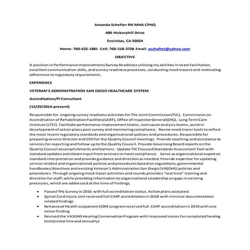 Amanda schaftel resume | PDF