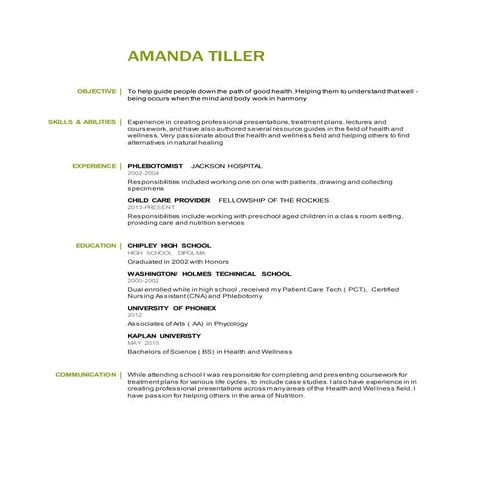 Spies Resume | DOCX